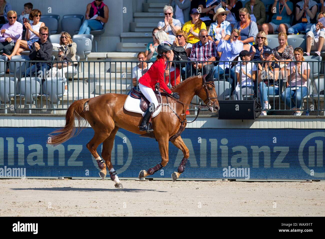 Rotterdam. Netherlands. 22 August 2019. Simone Blum (GER) riding DSP ...