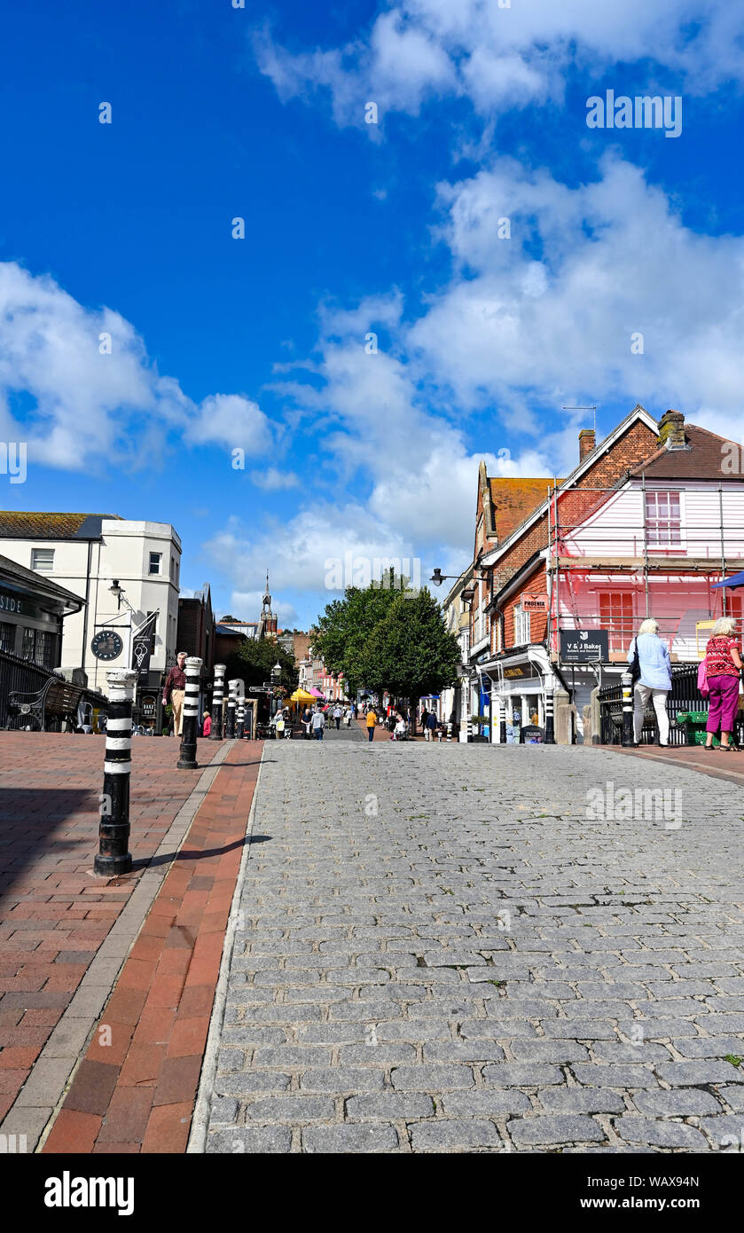Lewes East Sussex UK - Bridge over River Ouse in Cliffe High Street ...