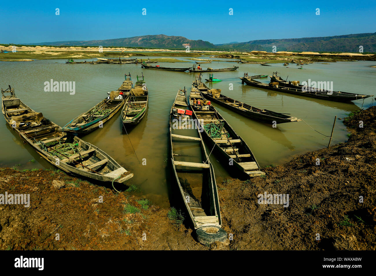 Village boats Bangladesh Stock Photo - Alamy