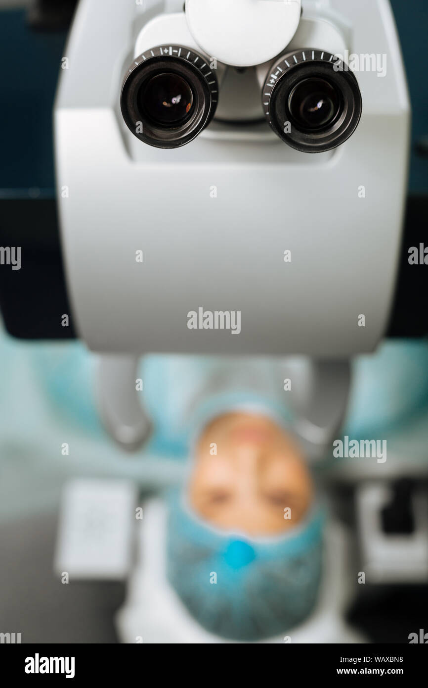 Modern medical device eye checking hi-res stock photography and images ...