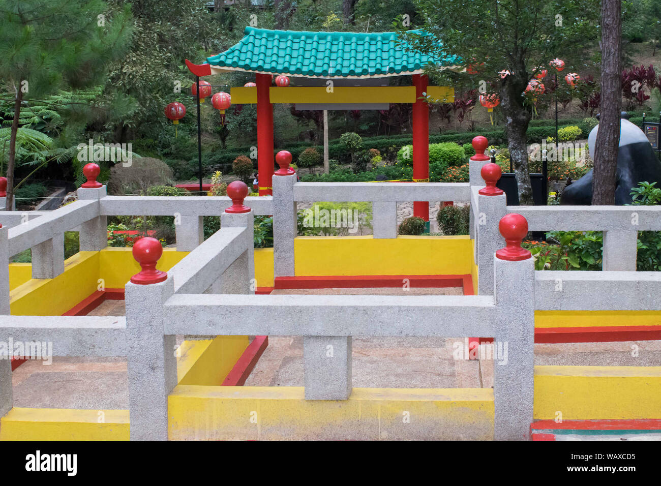 June 5, 2019-Baguio City Philippines : Chinese garden at the Botanical ...
