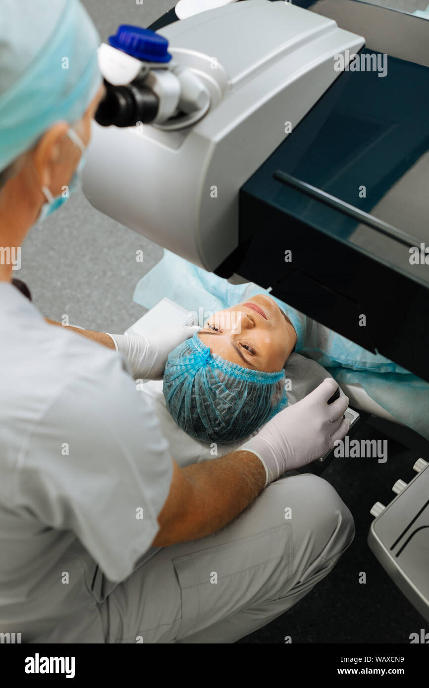 Top view female patient hi-res stock photography and images - Alamy
