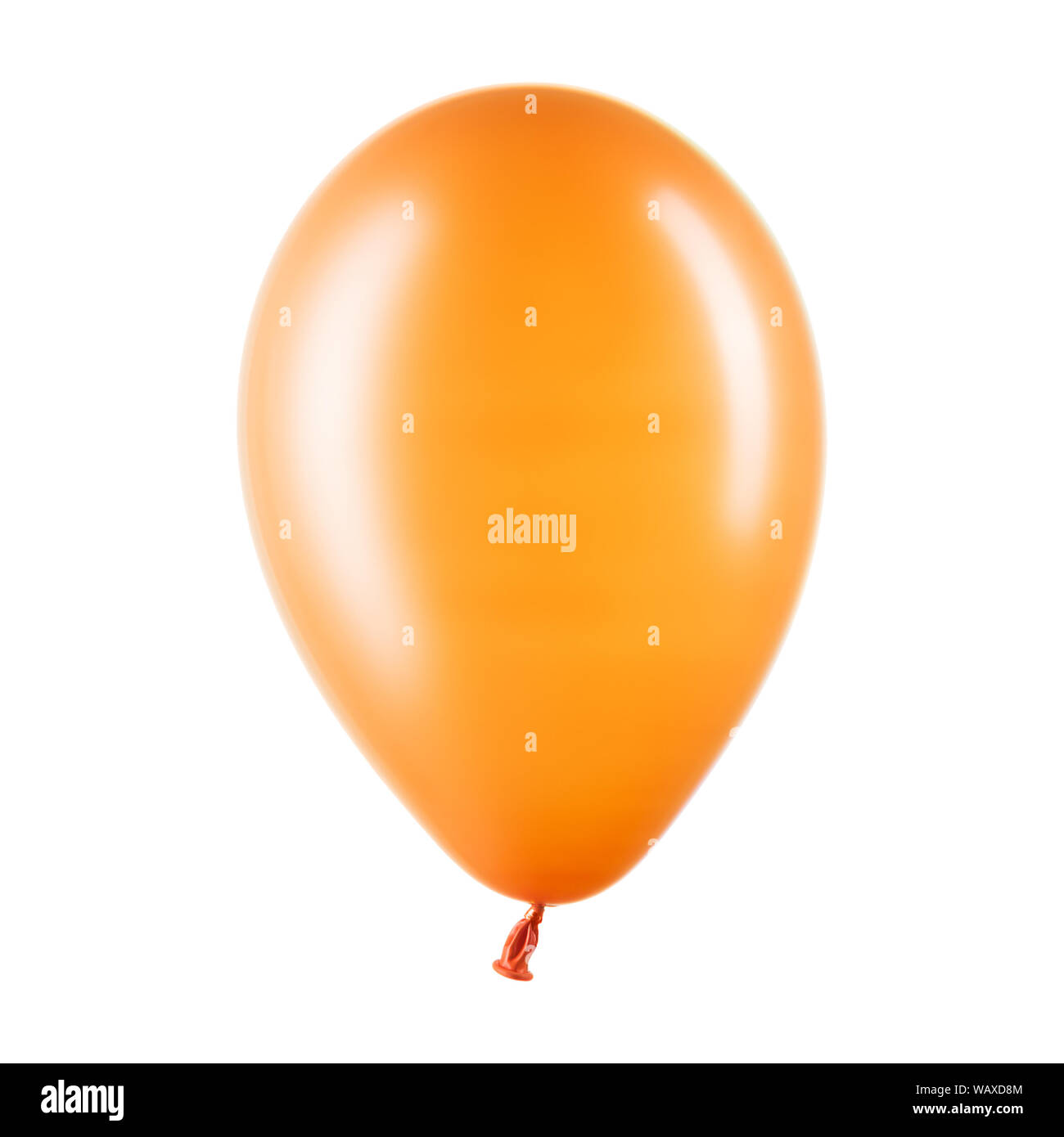 Single orange helium balloon, element of decorations Stock Photo - Alamy
