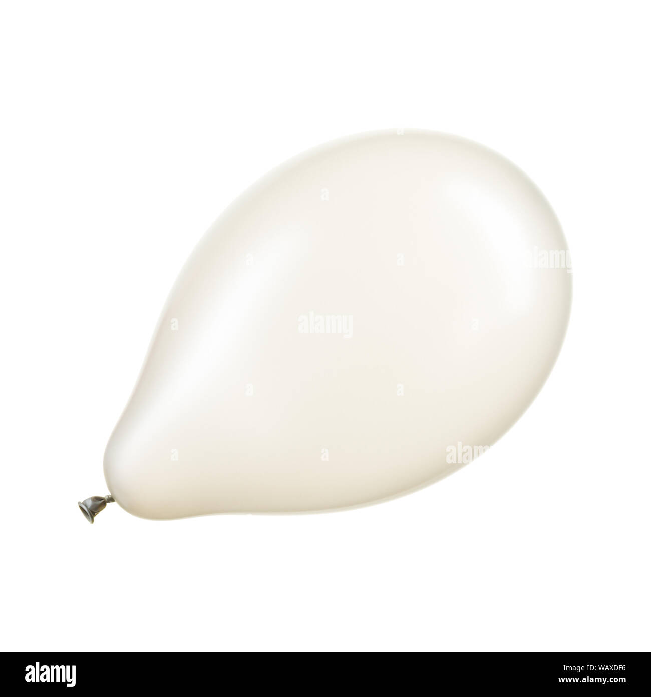 Single white helium balloon, element of decorations Stock Photo - Alamy