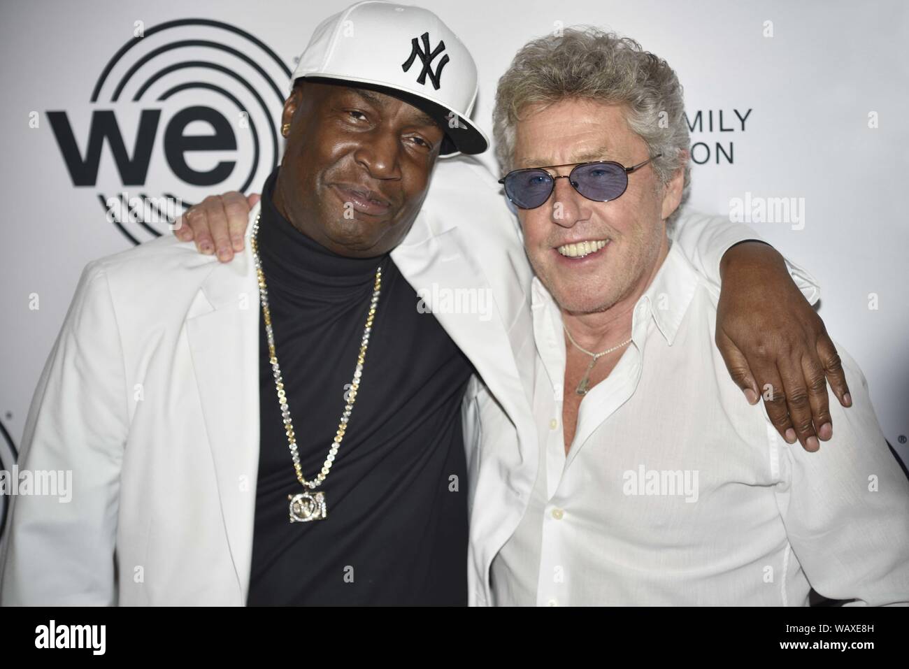 New York. NY. USA. Grandmaster Flash and Roger Daltrey at We Are Family ...