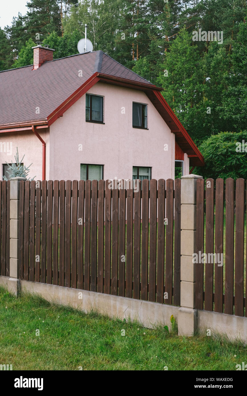Privacy and security. Fence in close-up Stock Photo - Alamy