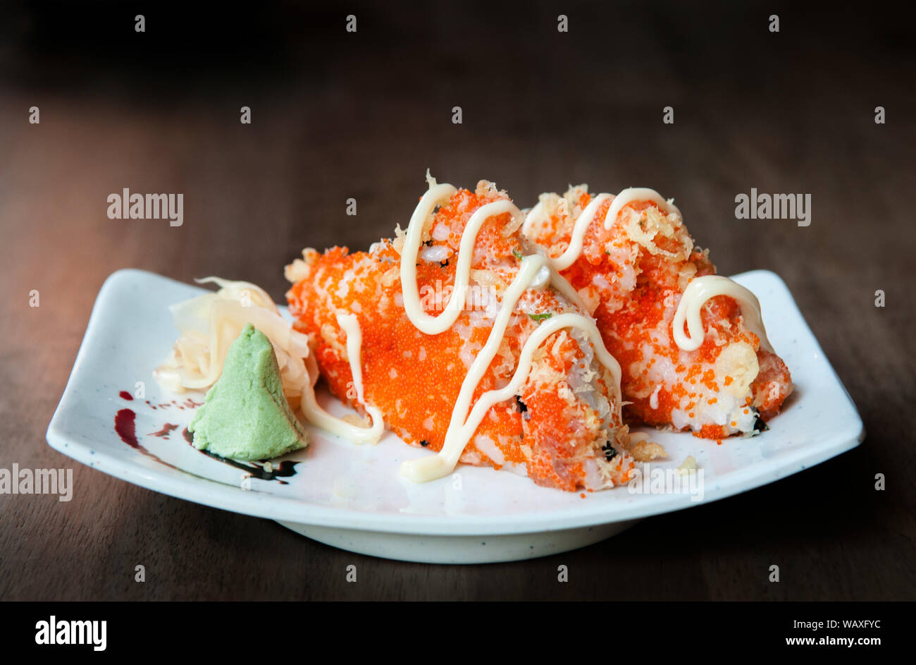 Japanese rice ball, Shrimp roe Onigiri Stock Photo - Alamy