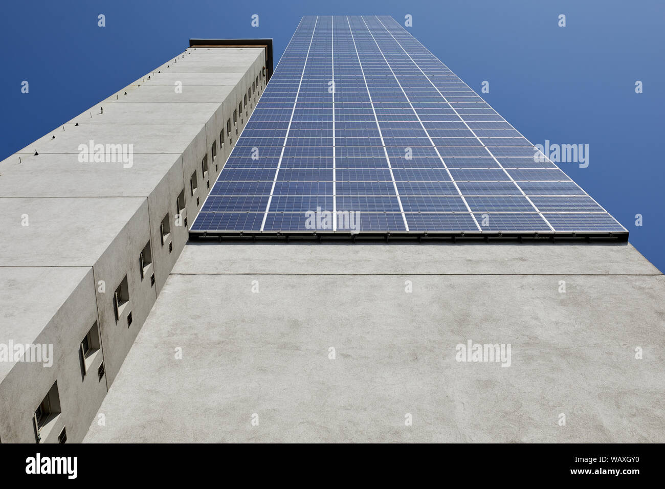 London, U.K. - August 13, 2019: Solar photovoltaic cells fitted to the ...