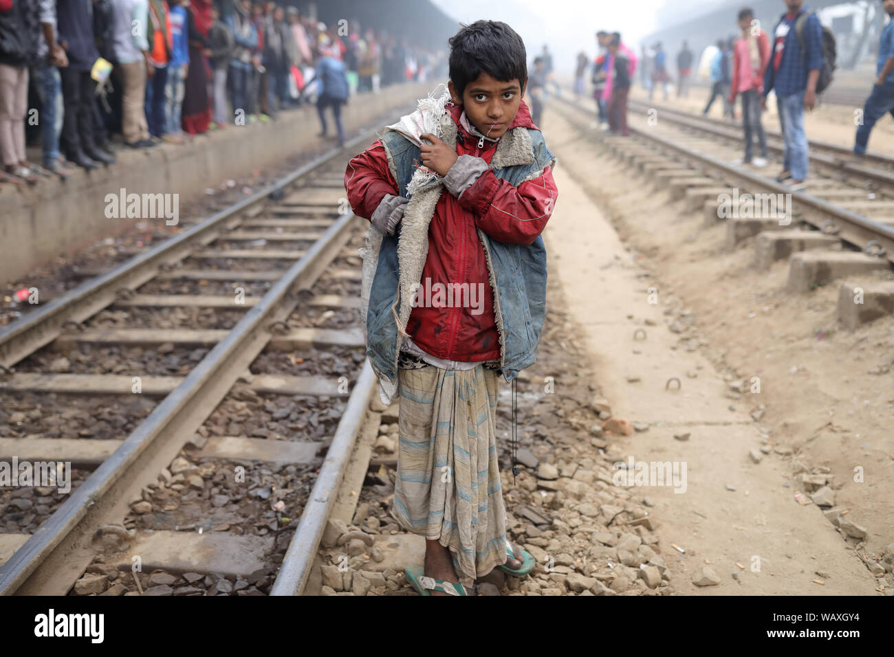 Street child in Dhaka, Bangladesh. Bangladesh has an estimated number ...