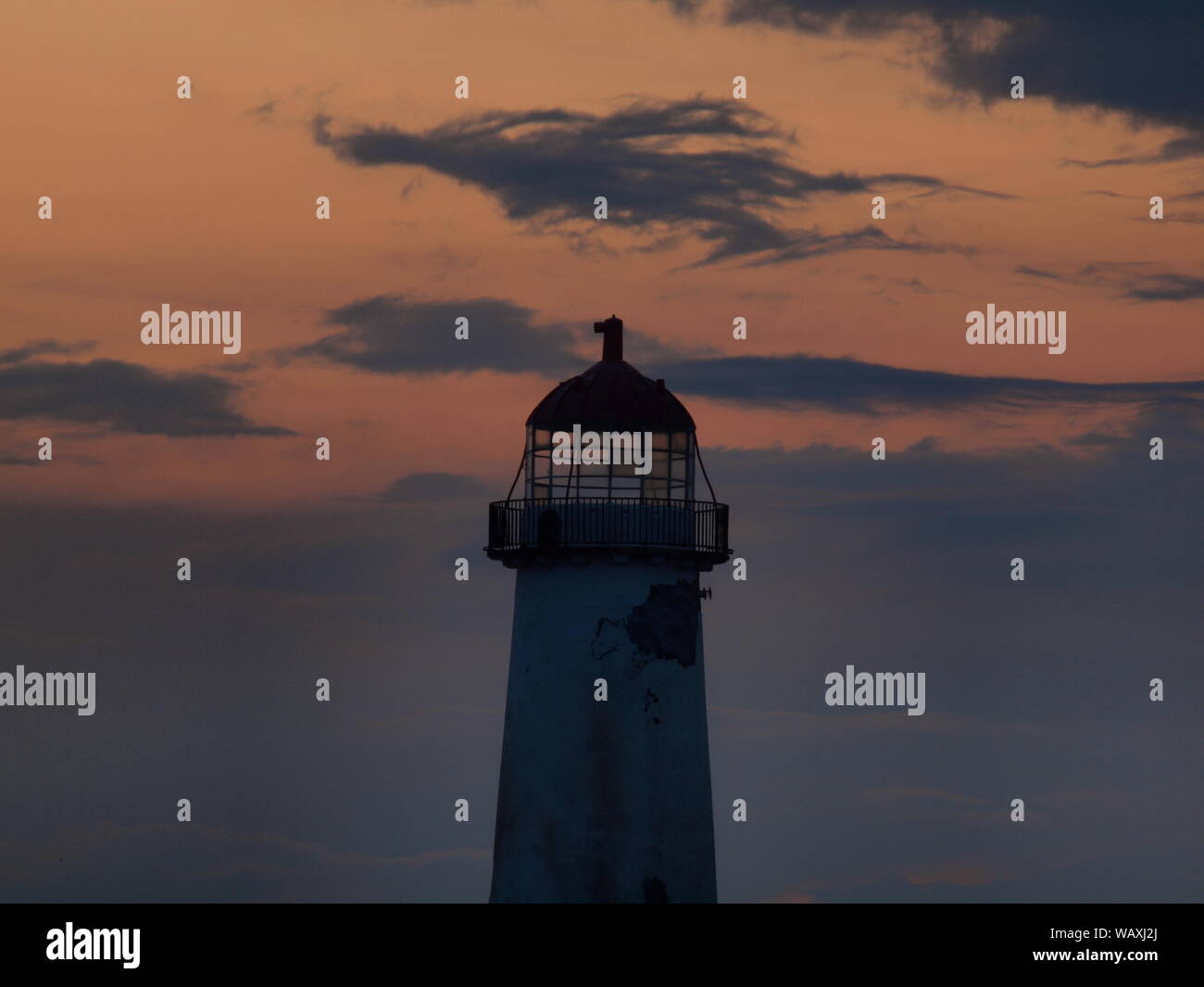 Shots taken of talacre beach lighthouse at sunset in August Stock Photo ...