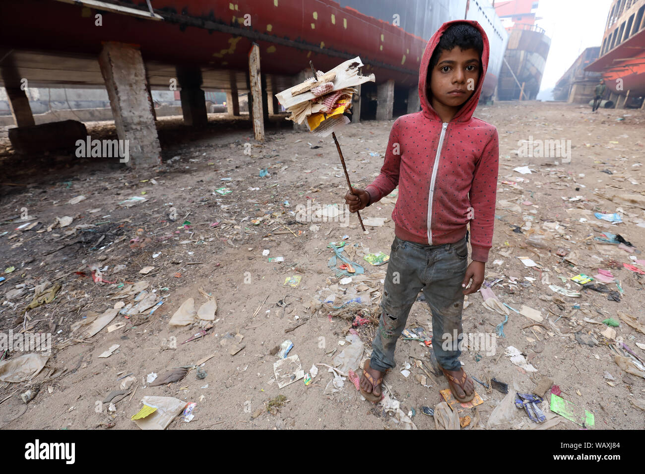 Street child in Dhaka, Bangladesh. Bangladesh has an estimated number ...