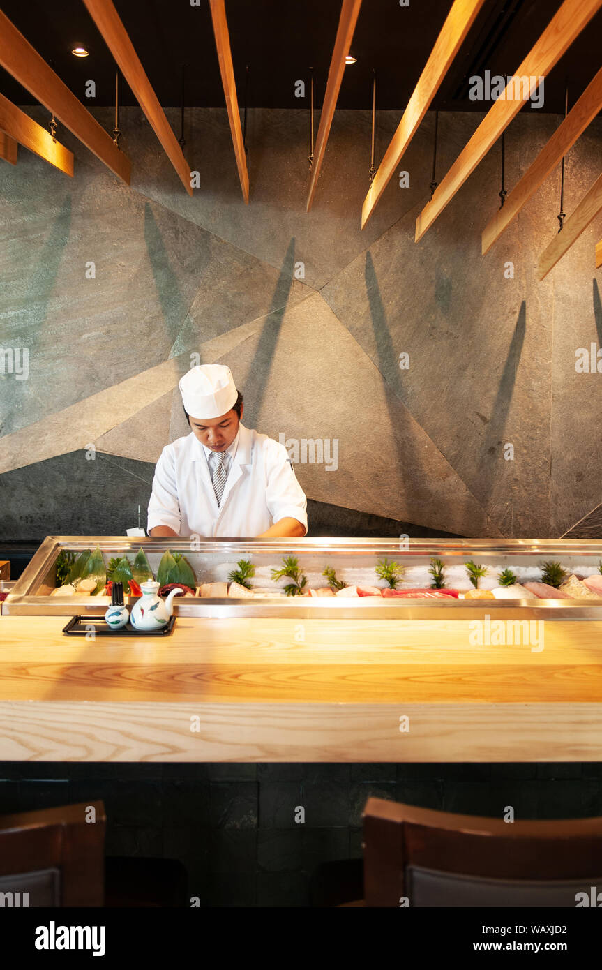Behind Sushi Bar
