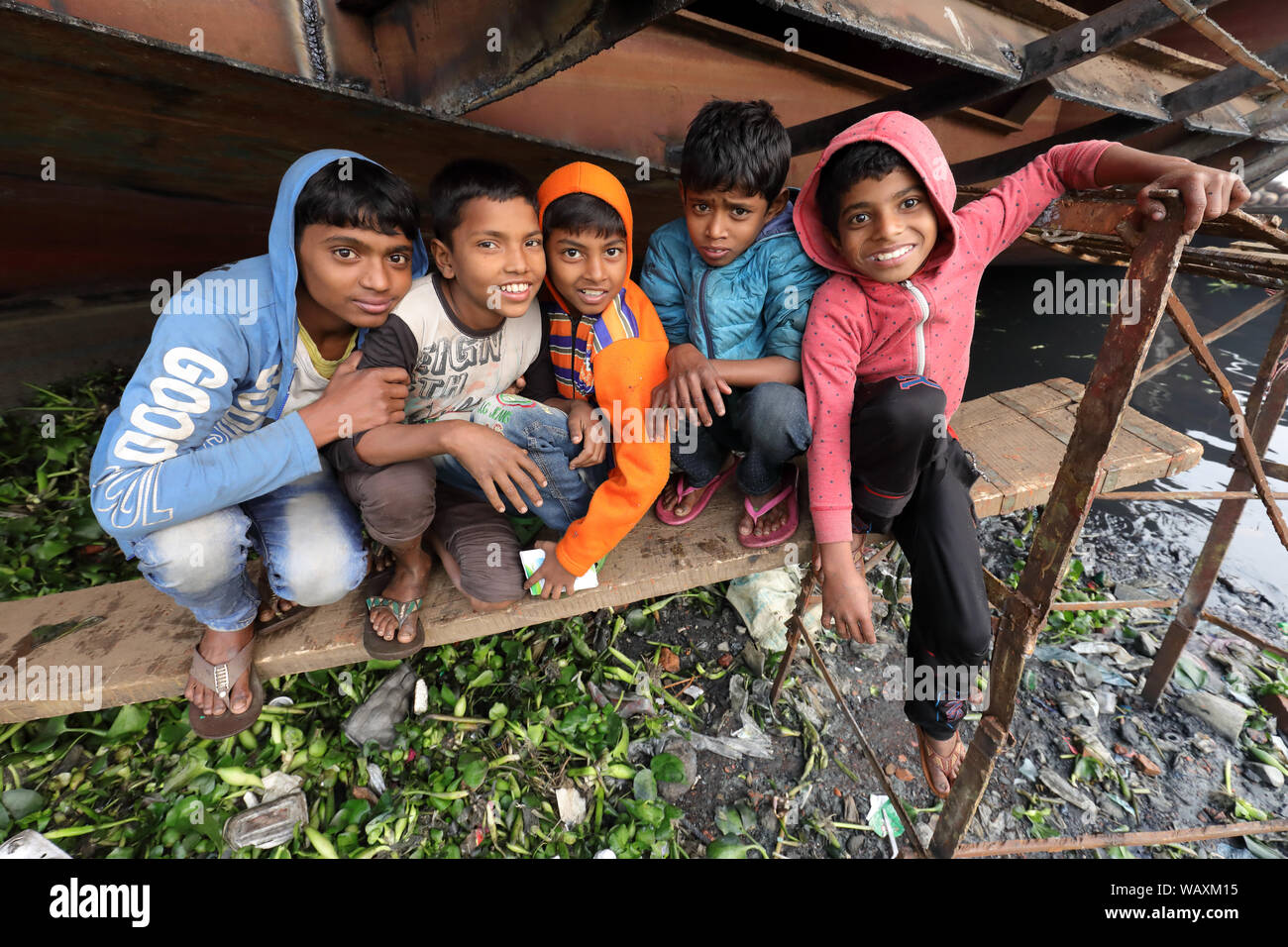 Street children in Dhaka, Bangladesh. Bangladesh has an estimated ...