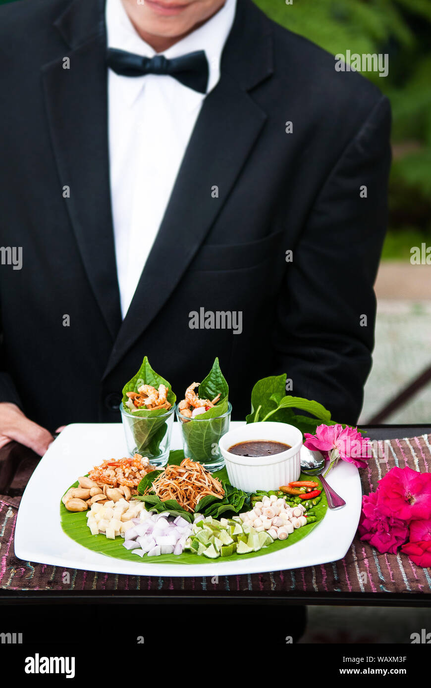 Miang Kham is Thai appetizer dish. Traditional snack from Thailand and ...