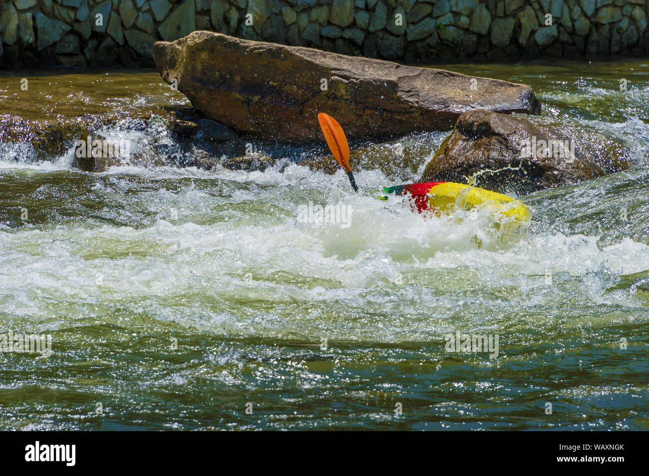 Bryson, North Carolina, USA - August 3, 2019: Train stop at Nantahala ...
