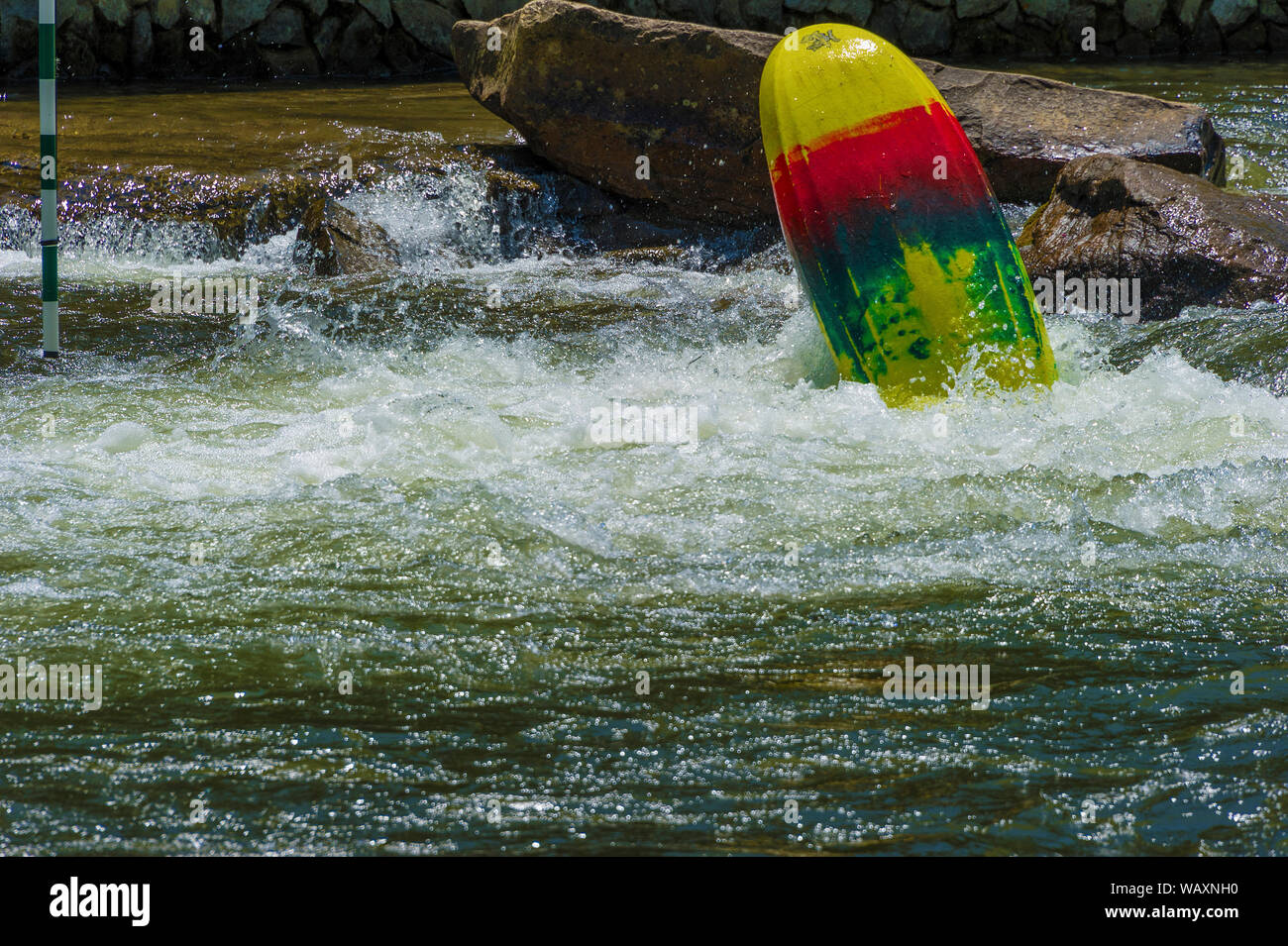 Bryson, North Carolina, USA - August 3, 2019: Train stop at Nantahala ...