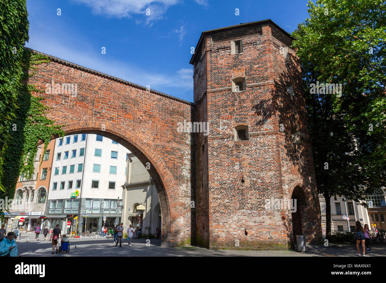 Sendlinger Tor (Sendling Gate) a southern gate entrance to the city of ...