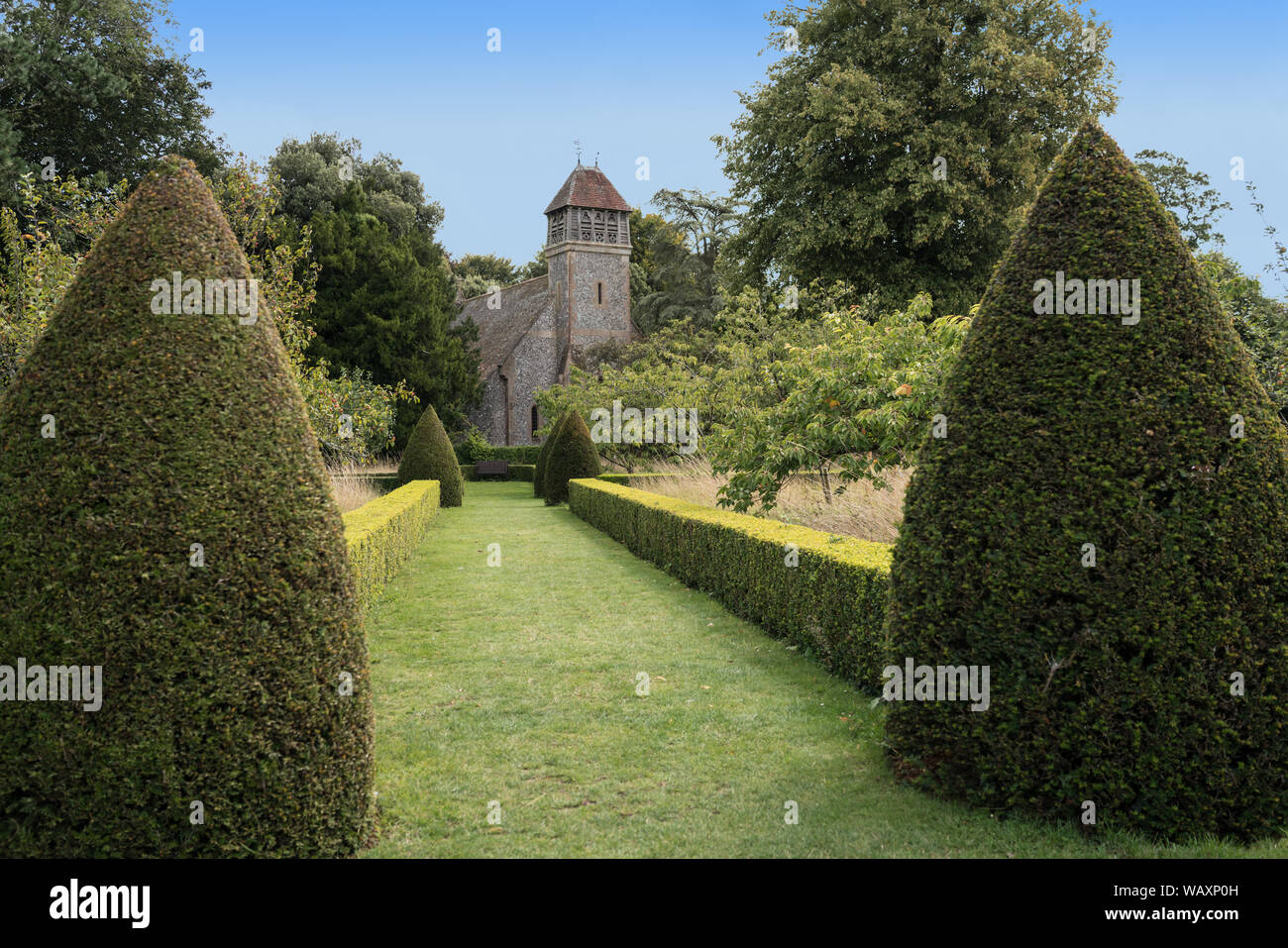 All Saints church at Hinton Ampner Stock Photo - Alamy