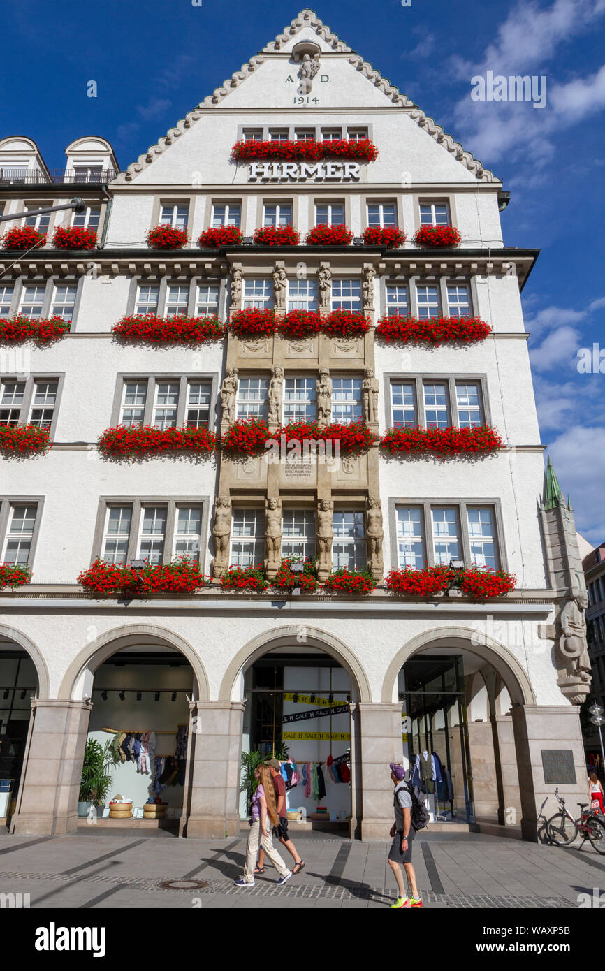 The Hirmer menswear clothing store in Munich, Bavaria, Germany Stock ...