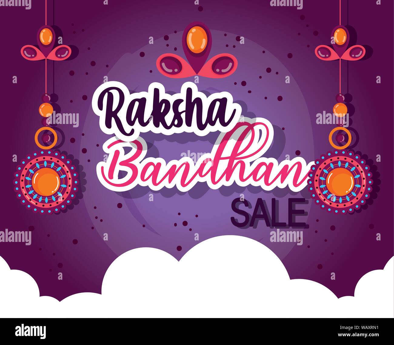 happy raksha bandhan poster india festival design vector illustration ...