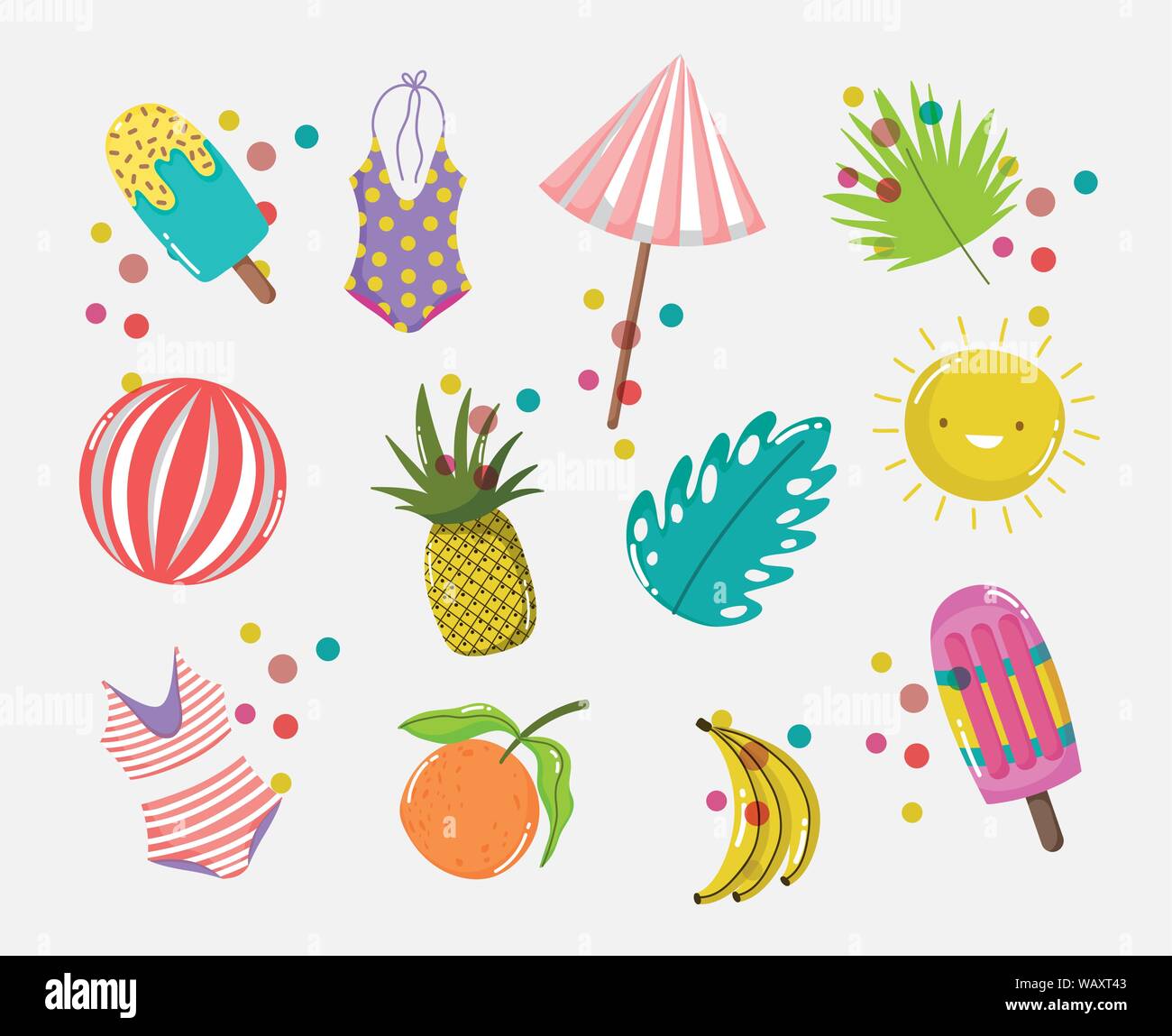 hello summer holiday things design vector illustration Stock Vector ...