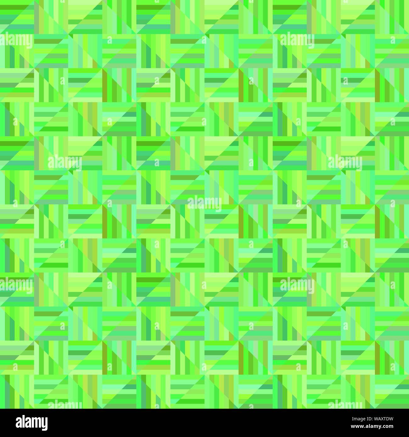 Green Seamless Striped Triangle Pattern Vector Tile Mosaic Background Graphic Stock Vector