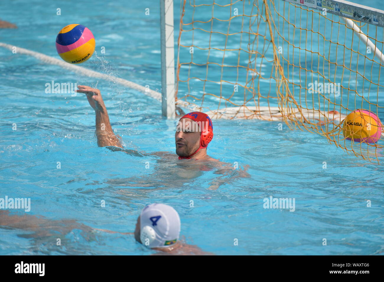 Rio de Janeiro -Brazil, July 20, 2016 - Water polo match during the ...