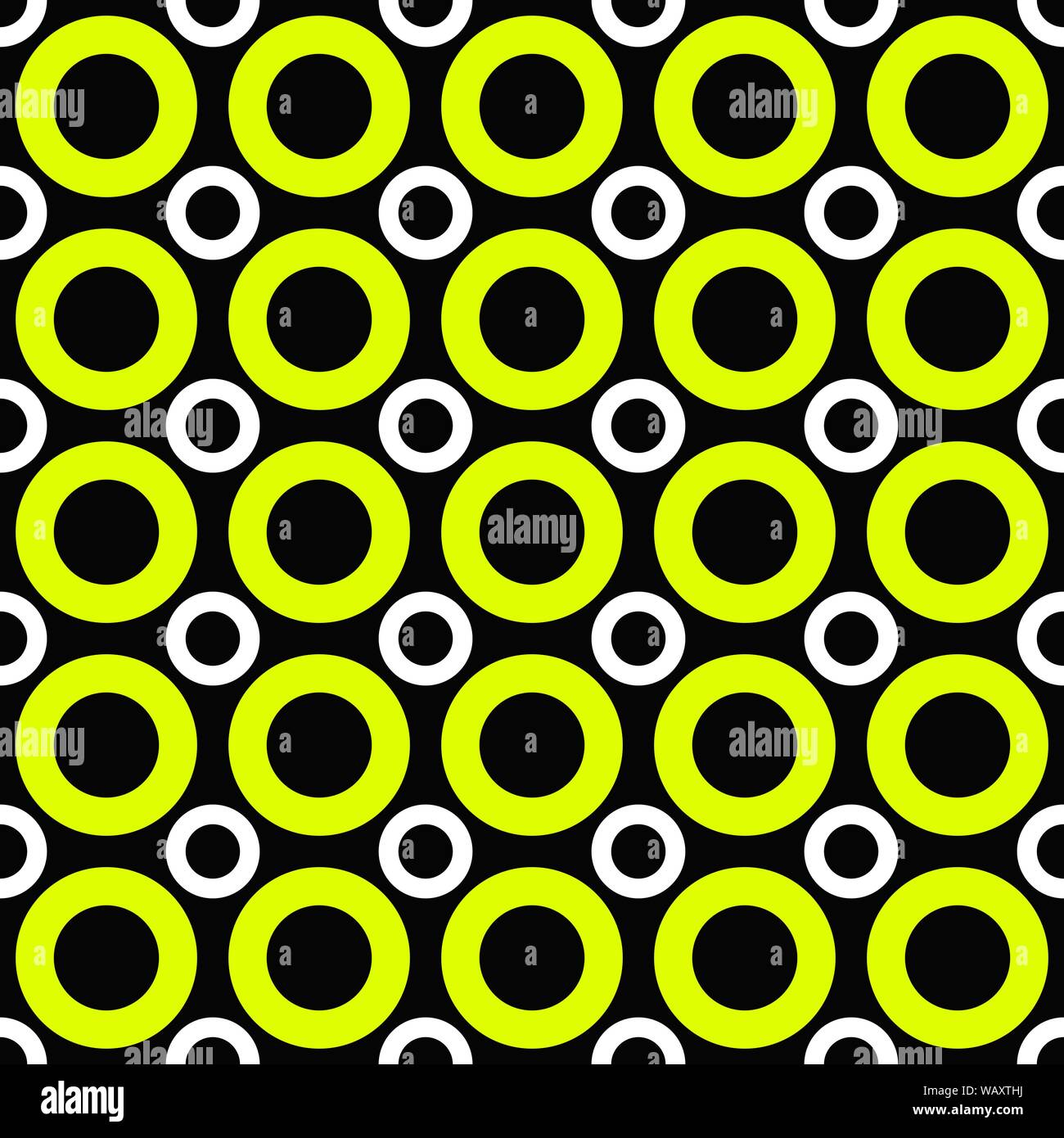 Seamless Geometrical Circle Pattern Background Design Color Vector