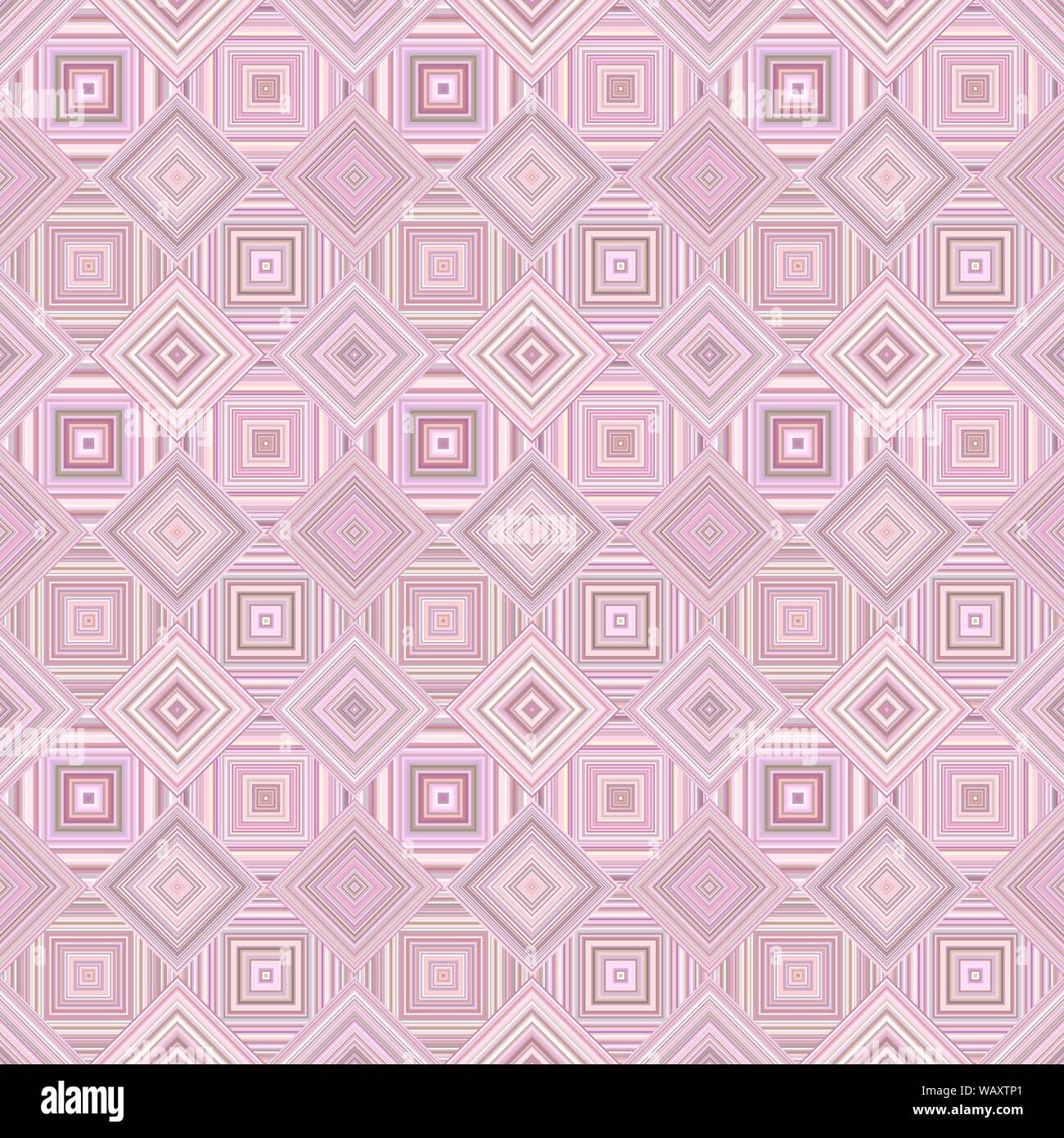 Pink Abstract Seamless Diagonal Square Tile Mosaic Pattern Background Vector Wall Graphic