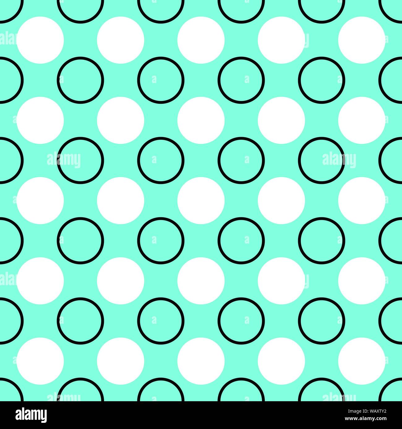 Abstract seamless circle pattern background - vector graphic design ...