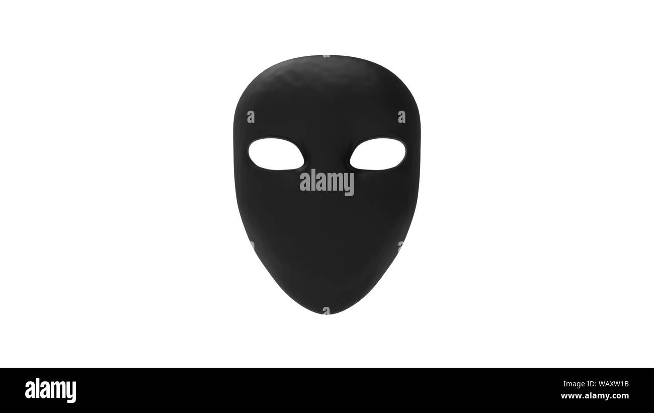 3d rendering of a simple mask isolated in white background Stock Photo ...