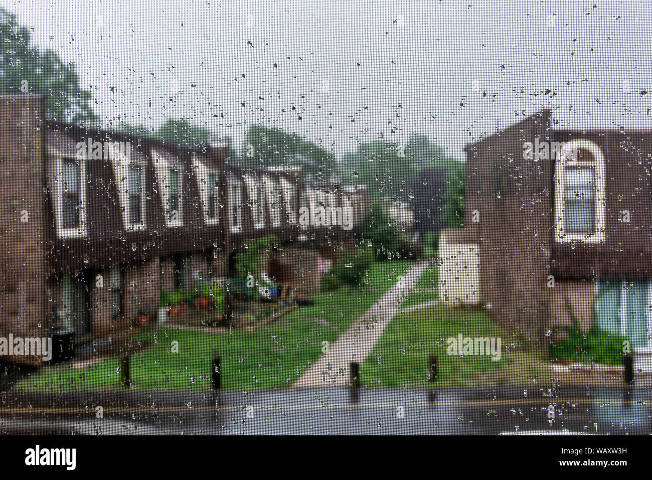 Rain from window, Philadelphia, USA Stock Photo - Alamy