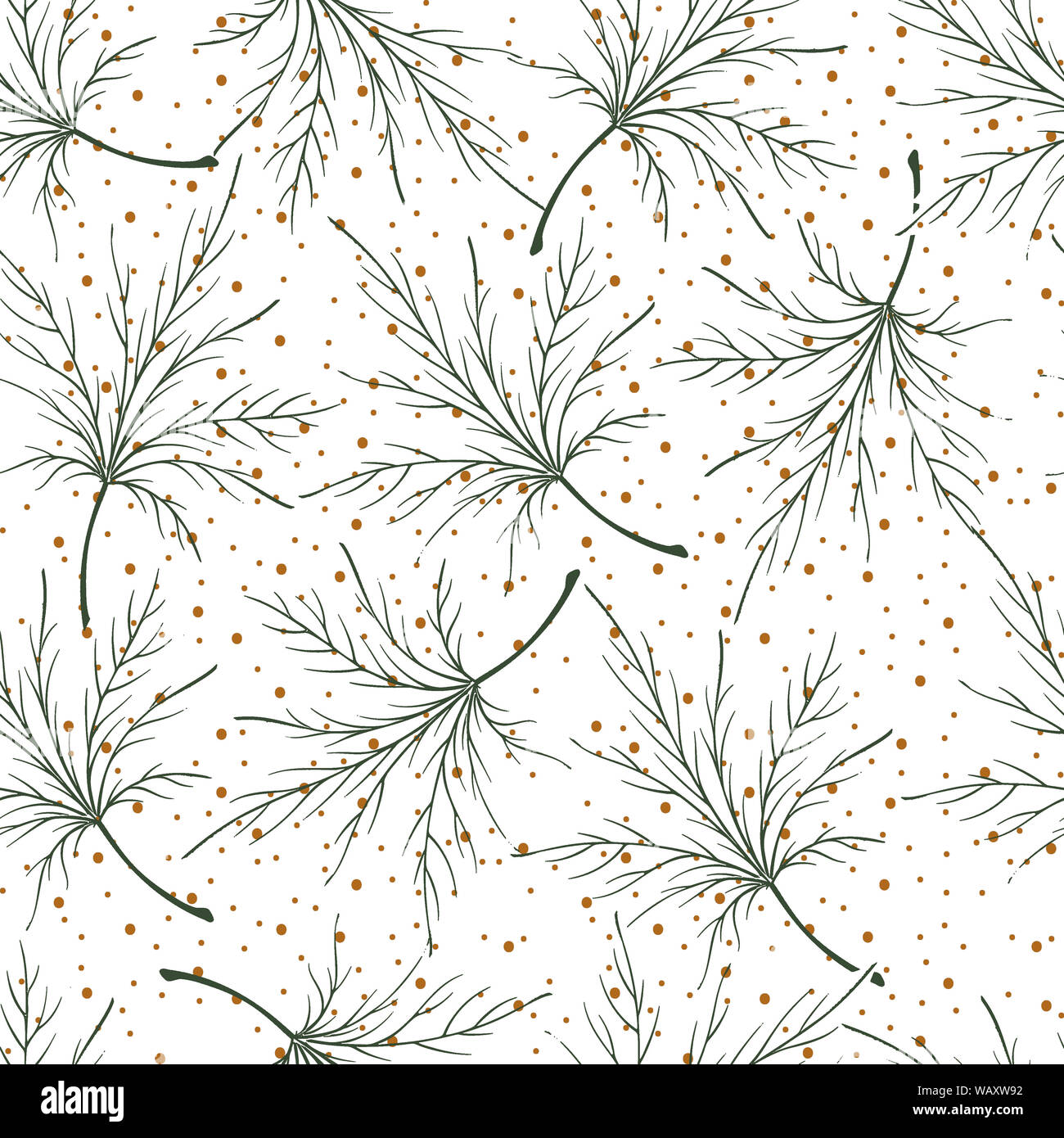 Seamless pattern branches flowers hi-res stock photography and images ...
