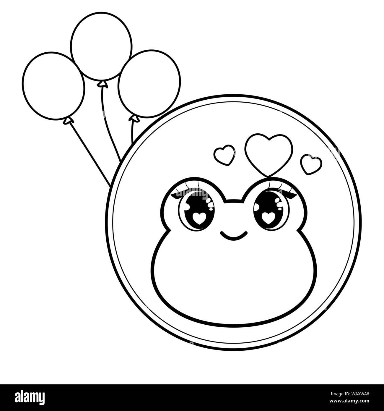 Smile frog head Cut Out Stock Images & Pictures - Alamy