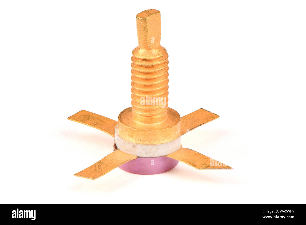 Old radio component, the semiconductor powerful transistor with the ...