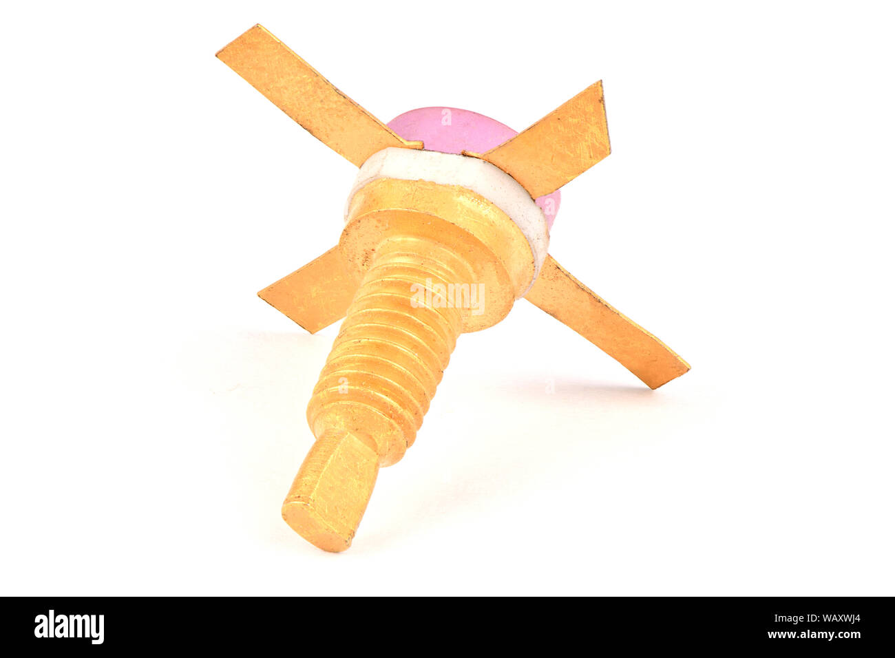 Old radio component, the semiconductor powerful transistor with the ...