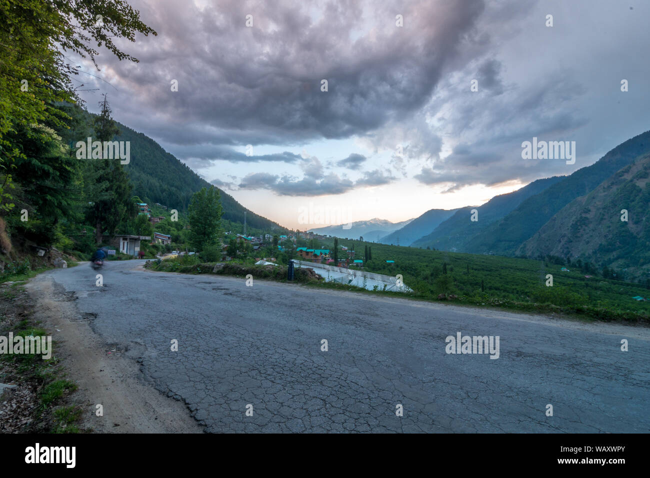 Photo of himalayan village in manali Stock Photo - Alamy