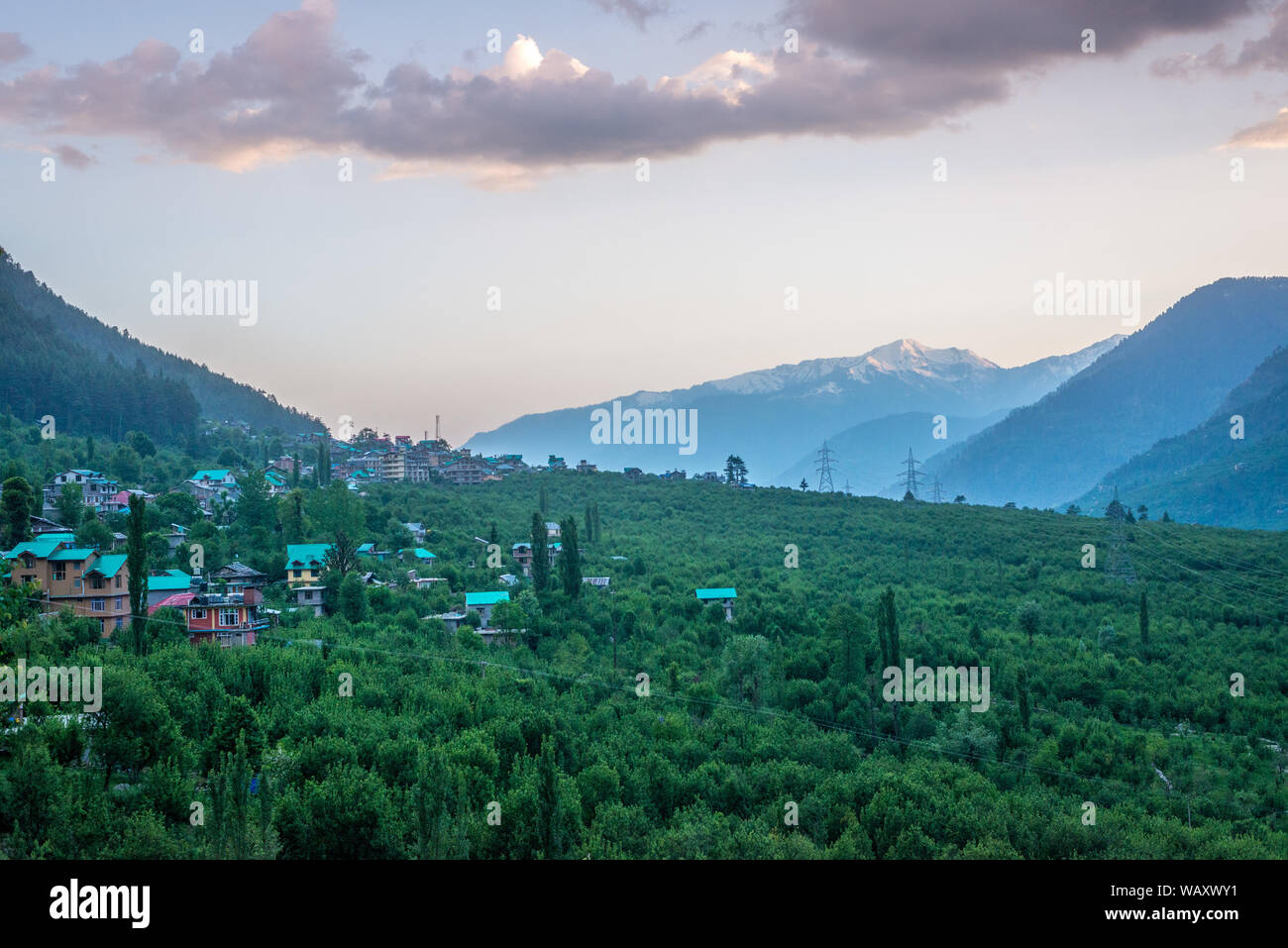 Photo of himalayan village in manali Stock Photo - Alamy