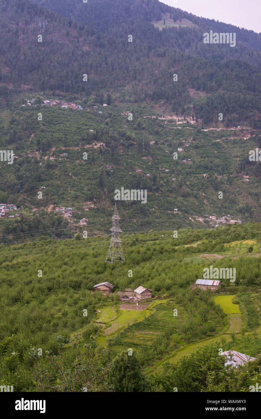 Photo of himalayan village in manali Stock Photo - Alamy