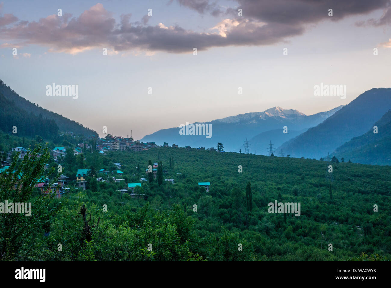 Photo of himalayan village in manali Stock Photo - Alamy
