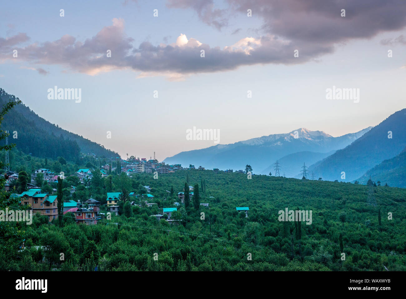 Photo of himalayan village in manali Stock Photo - Alamy
