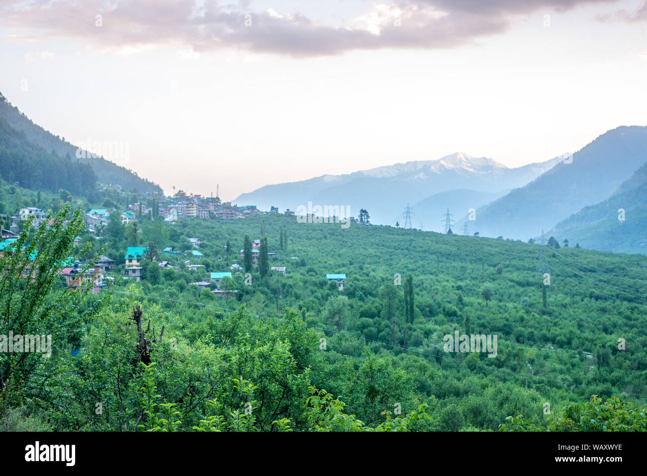 Photo of himalayan village in manali Stock Photo - Alamy