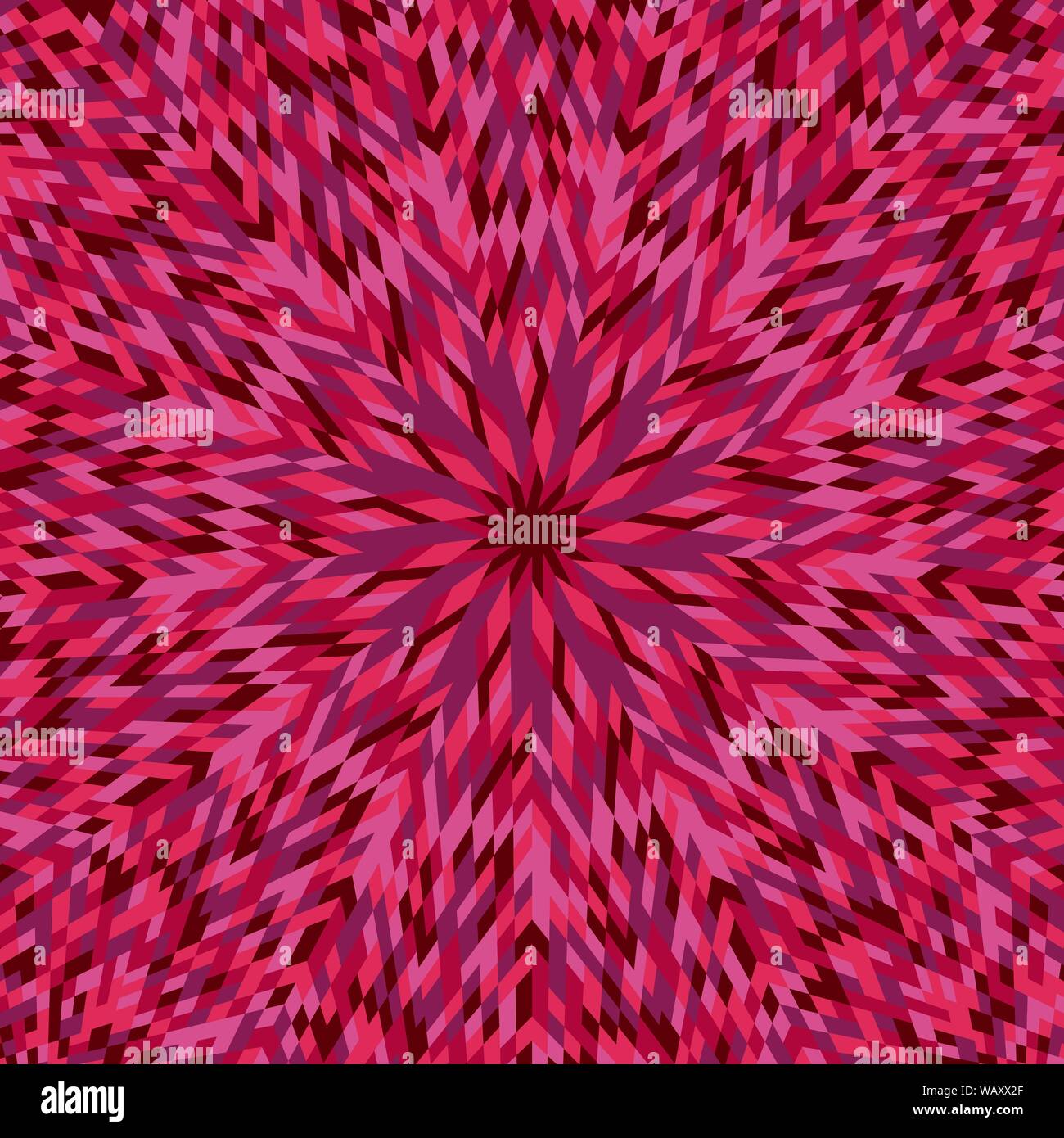 Geometrical Abstract Dynamic Round Pattern Mosaic Background Colorful Hypnotic Vector