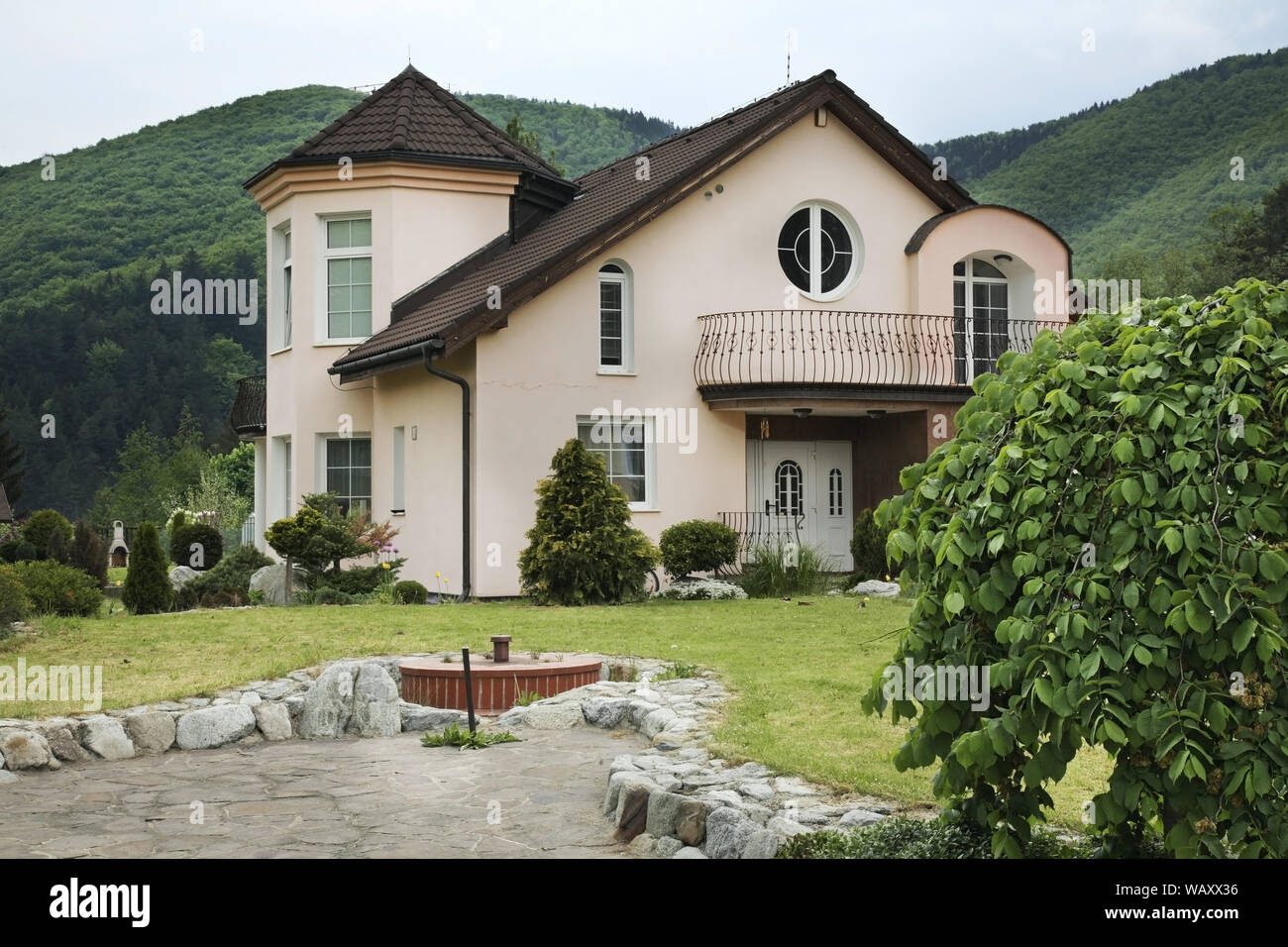 Modern house in Poprad. Slovakia Stock Photo - Alamy