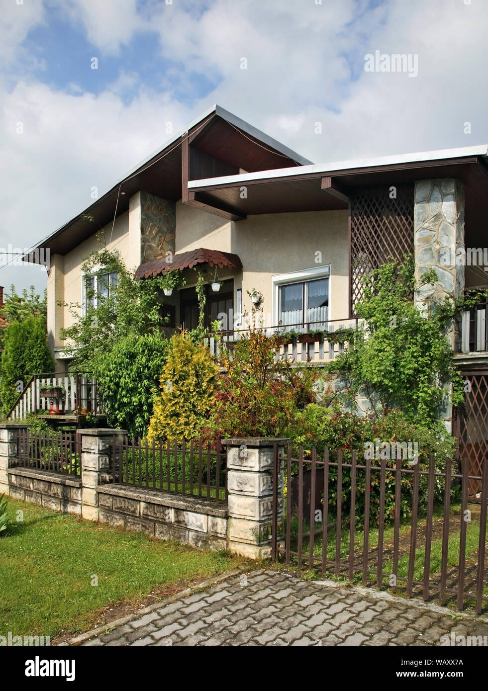 Modern house near Turcianske Teplice. Slovakia Stock Photo - Alamy