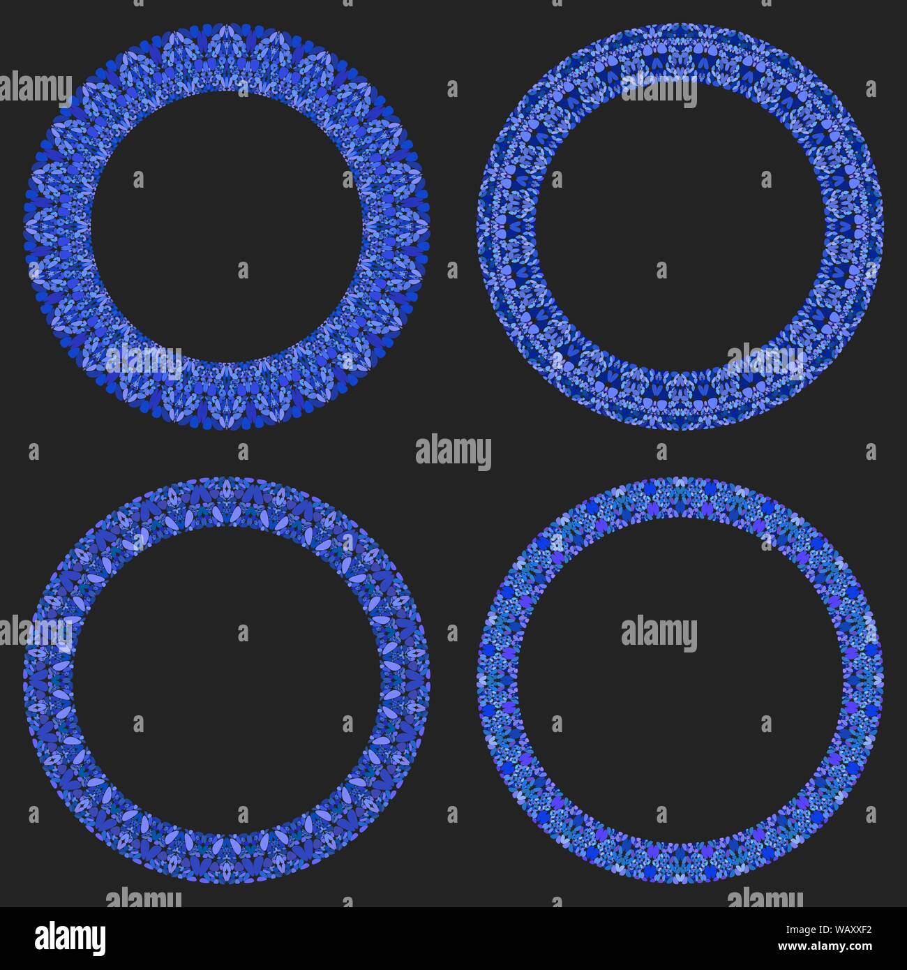 Round borders vector hi-res stock photography and images - Alamy