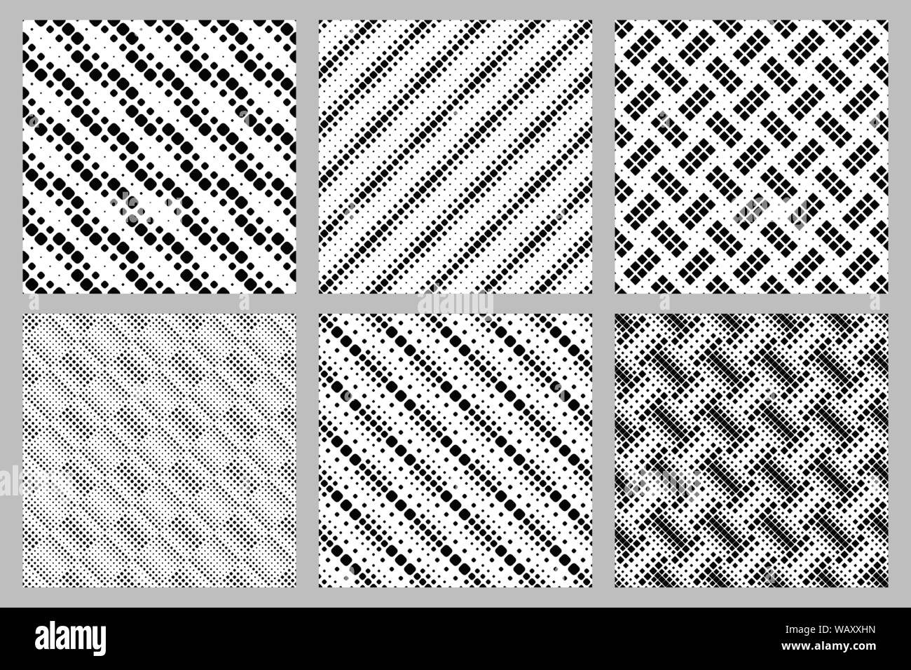 Geometrical square pattern background design set - abstract vector illustration Stock Vector ...