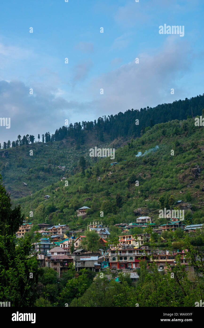 Photo of himalayan village in manali Stock Photo - Alamy