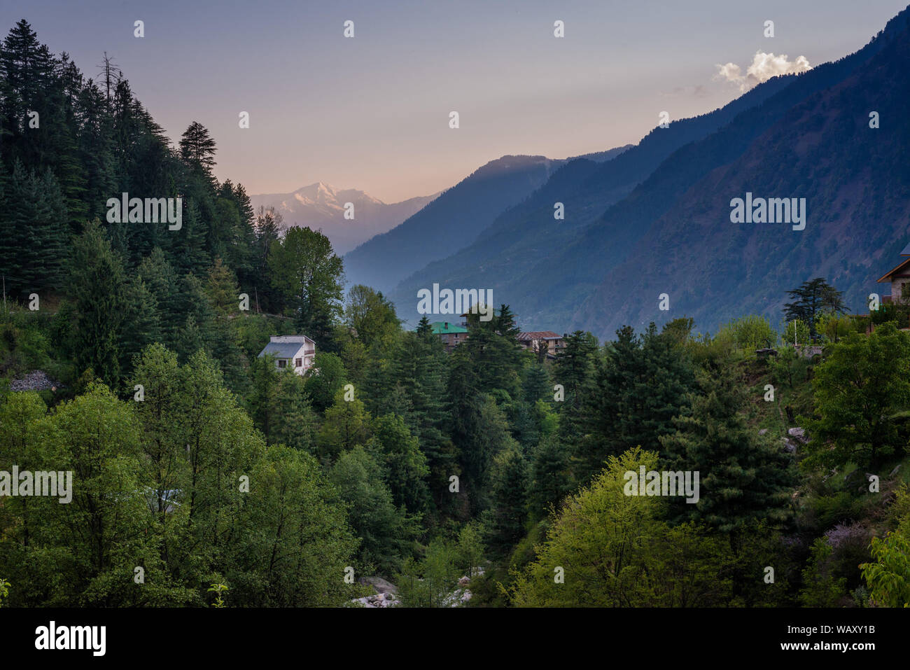 Photo of himalayan village in manali Stock Photo - Alamy