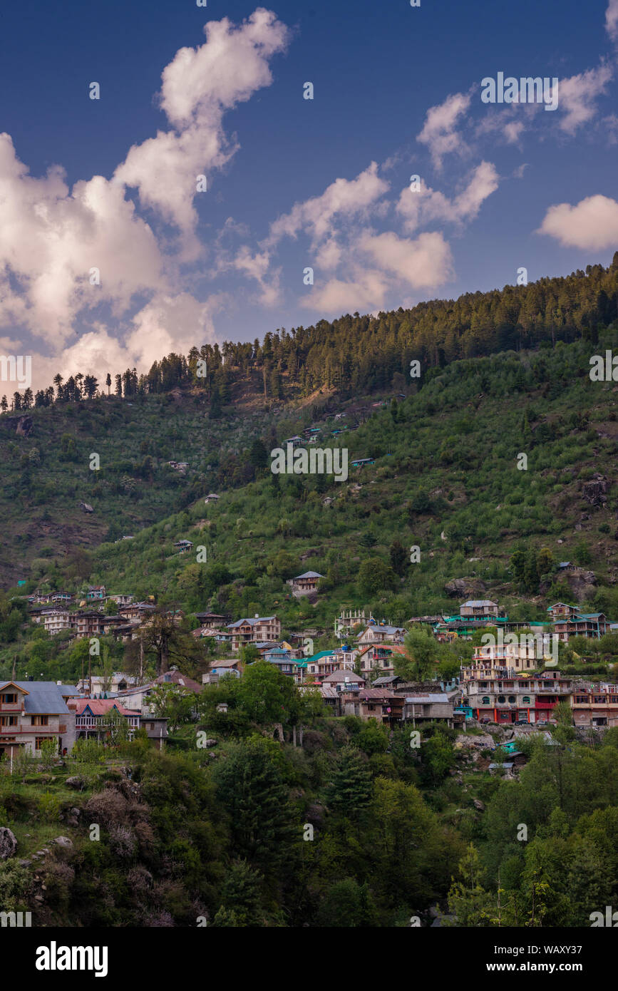 Photo of himalayan village in manali Stock Photo - Alamy
